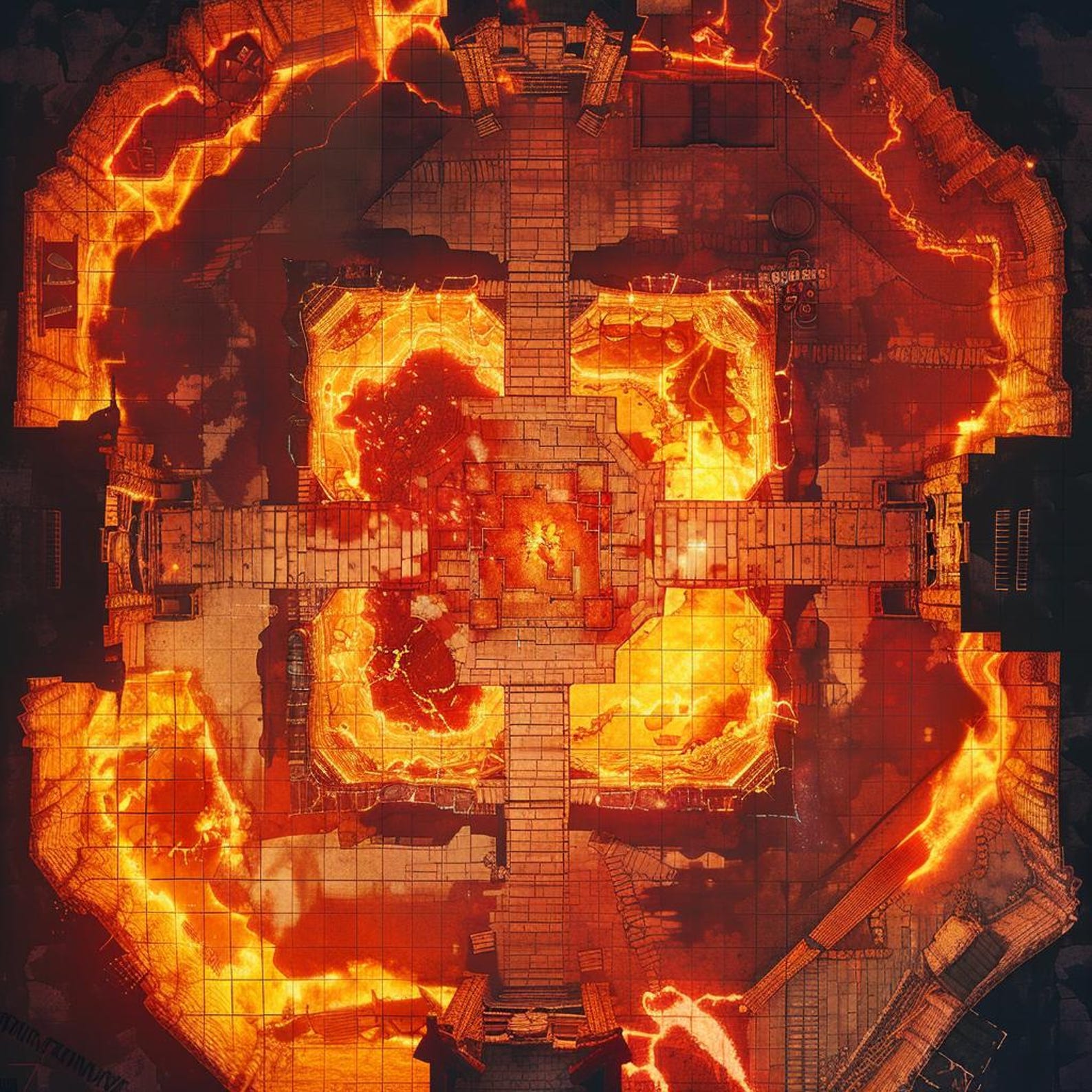 20+ Dungeons & Dragons Battle Maps, Dungeon Battlemap, Underground Lair ...