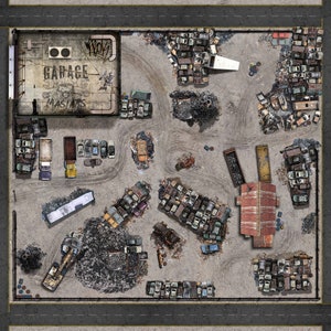 Modern Landfill Battlemap Junkyard | Playing With Battle Maps, Wargame ...