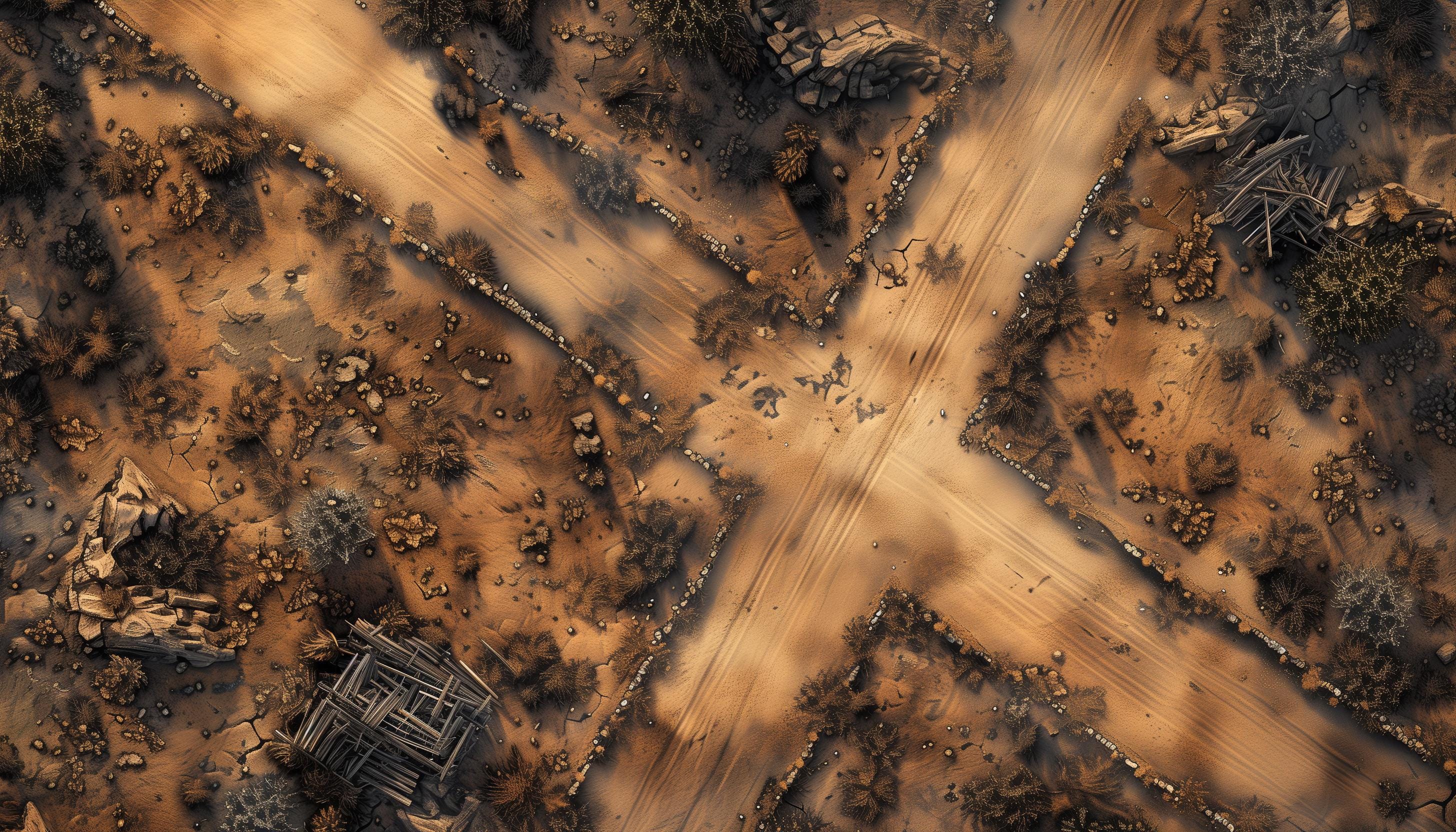 30+ Wasteland Battle Maps, Post-apocalyptic Rpg Desert Map, Ruined City ...