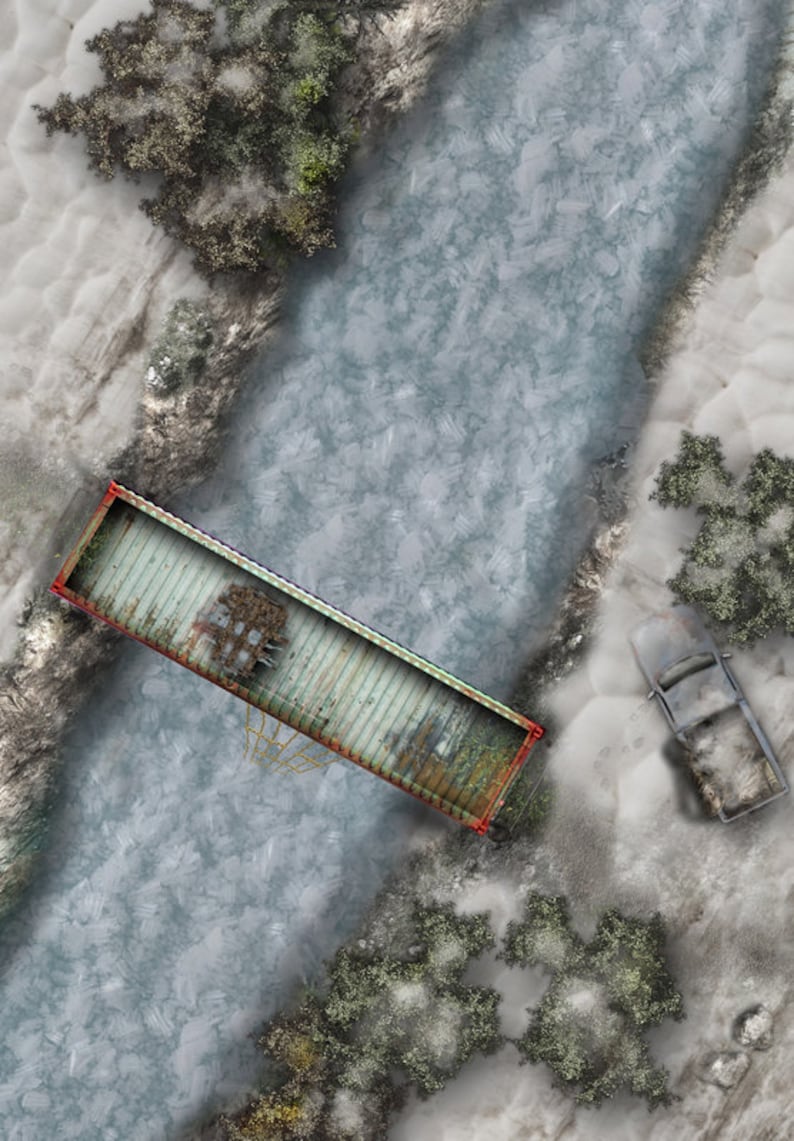 10 Post-apocalyptic RPG Maps Modern Dnd Random Encounters Battlemaps Ruined Street, Clearing ...