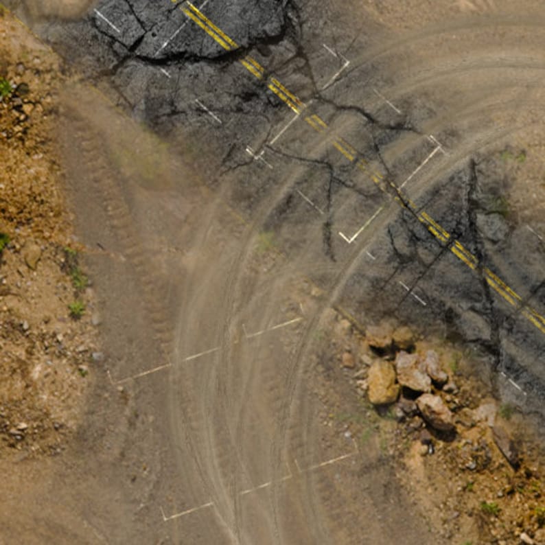 Gaslands Road Tabletop Terrain Map, Desert Race | Car Wars, Gasland ...