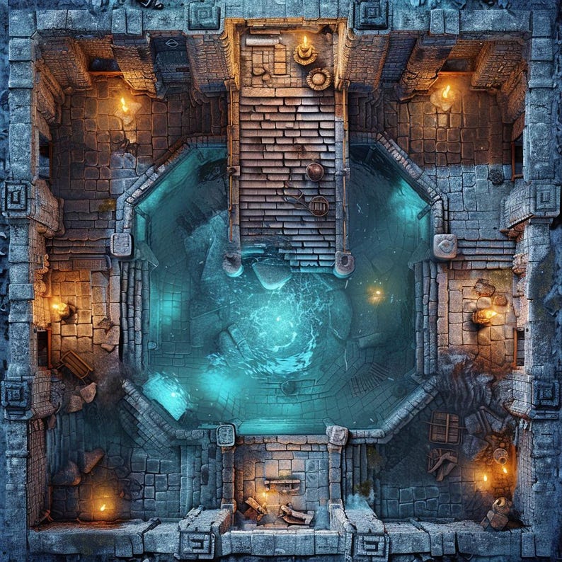 20+ Dungeons & Dragons Battle Maps, Dungeon Battlemap, Underground Lair ...