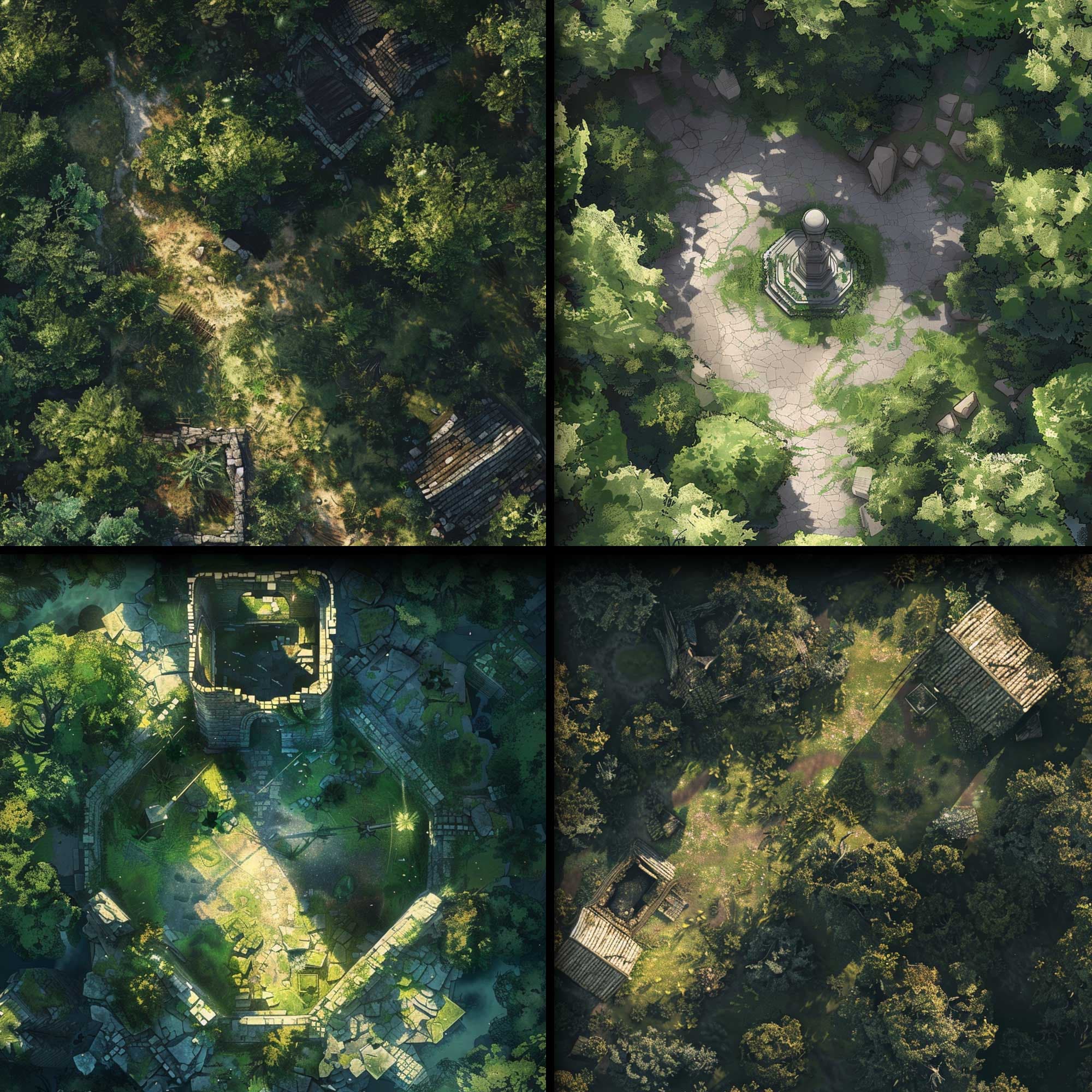 49 Dnd Digital Modular Terrain Tiles Forest Battle Maps | Digital ...
