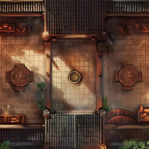 10+ Indoor Feudal Japan Battlemaps, Indoor Samurai Map, Rpg Feudal ...
