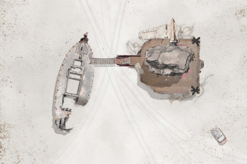 Wasteland Desert Rock's Lair Battle Map | Random Encounter Checkpoint ...