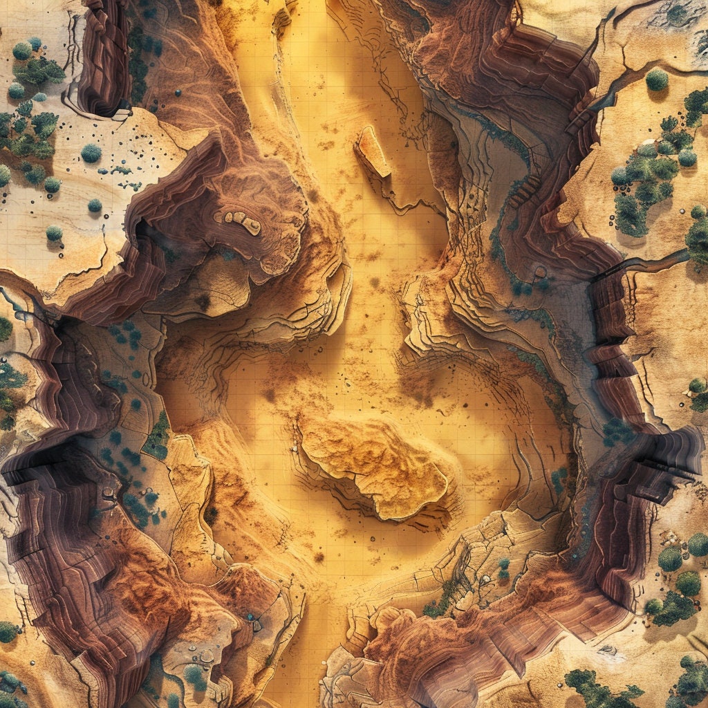50 Desert Dnd Battle Map Bundle: Rock, Ruins, Temple, Village, Camp ...