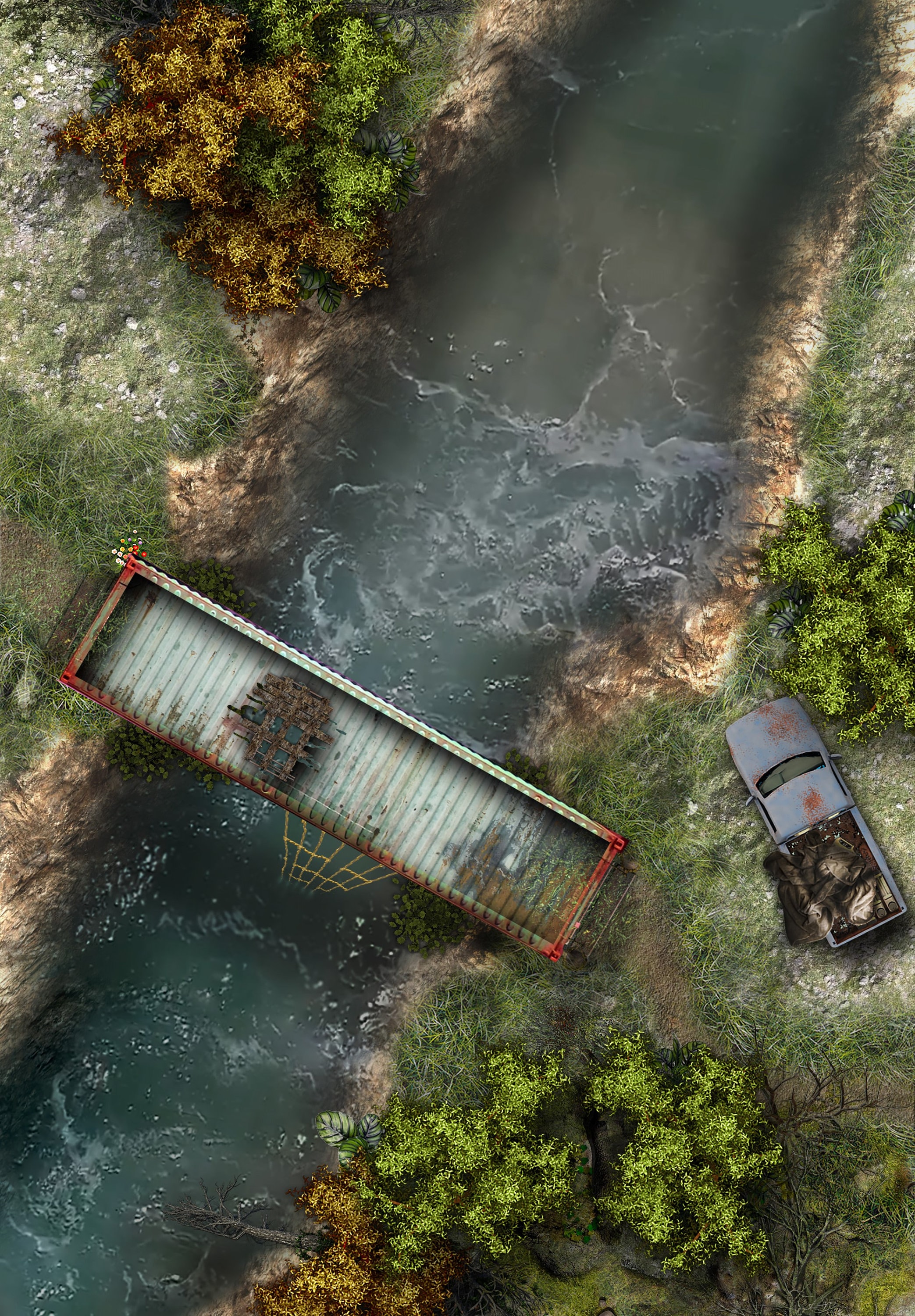 10 Post-apocalyptic RPG Maps Modern Dnd Random Encounters Battlemaps ...