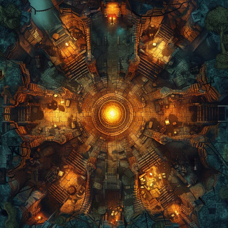 20+ Dungeons & Dragons Battle Maps, Dungeon Battlemap, Underground Lair ...