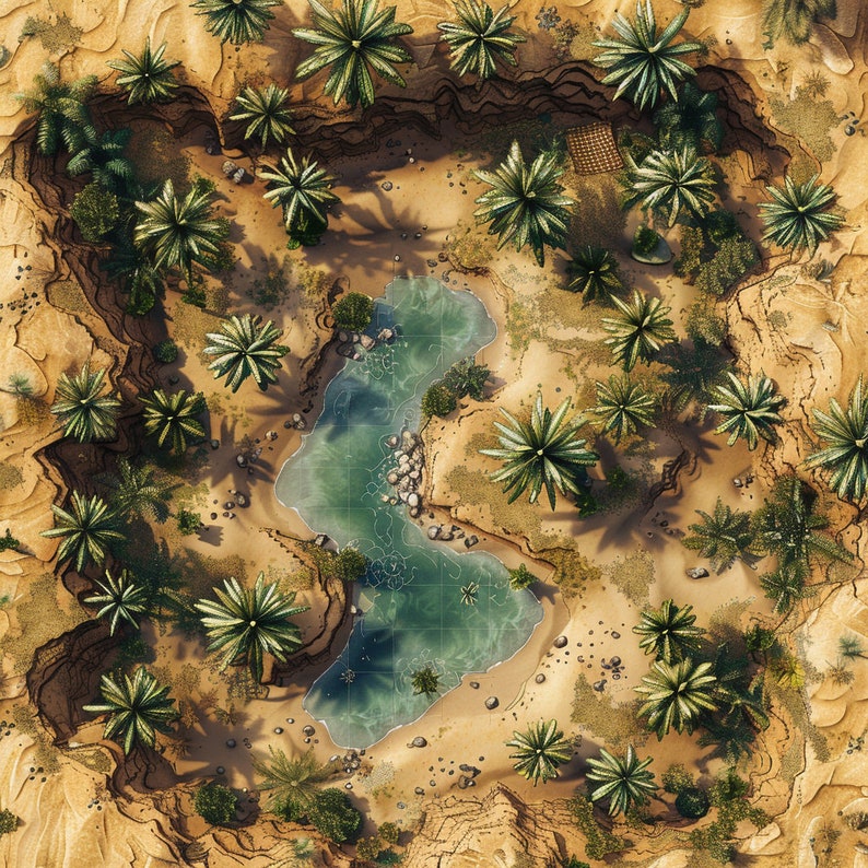 50 Desert Dnd Battle Map Bundle: Rock, Ruins, Temple, Village, Camp ...