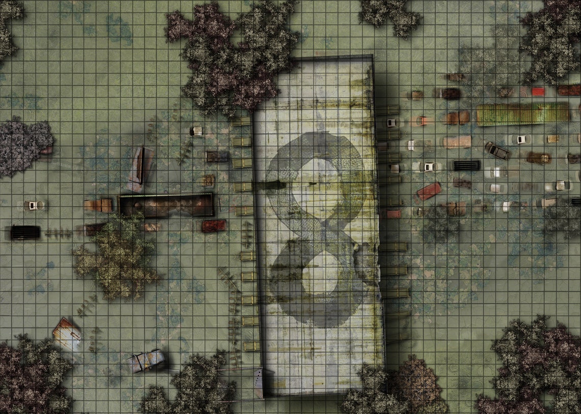 Post-apocalyptic Flooded Toll Battlemap Fallout D20 Dnd Rpg Map ...