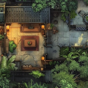 10+ Indoor Feudal Japan Battlemaps, Indoor Samurai Map, Rpg Feudal ...