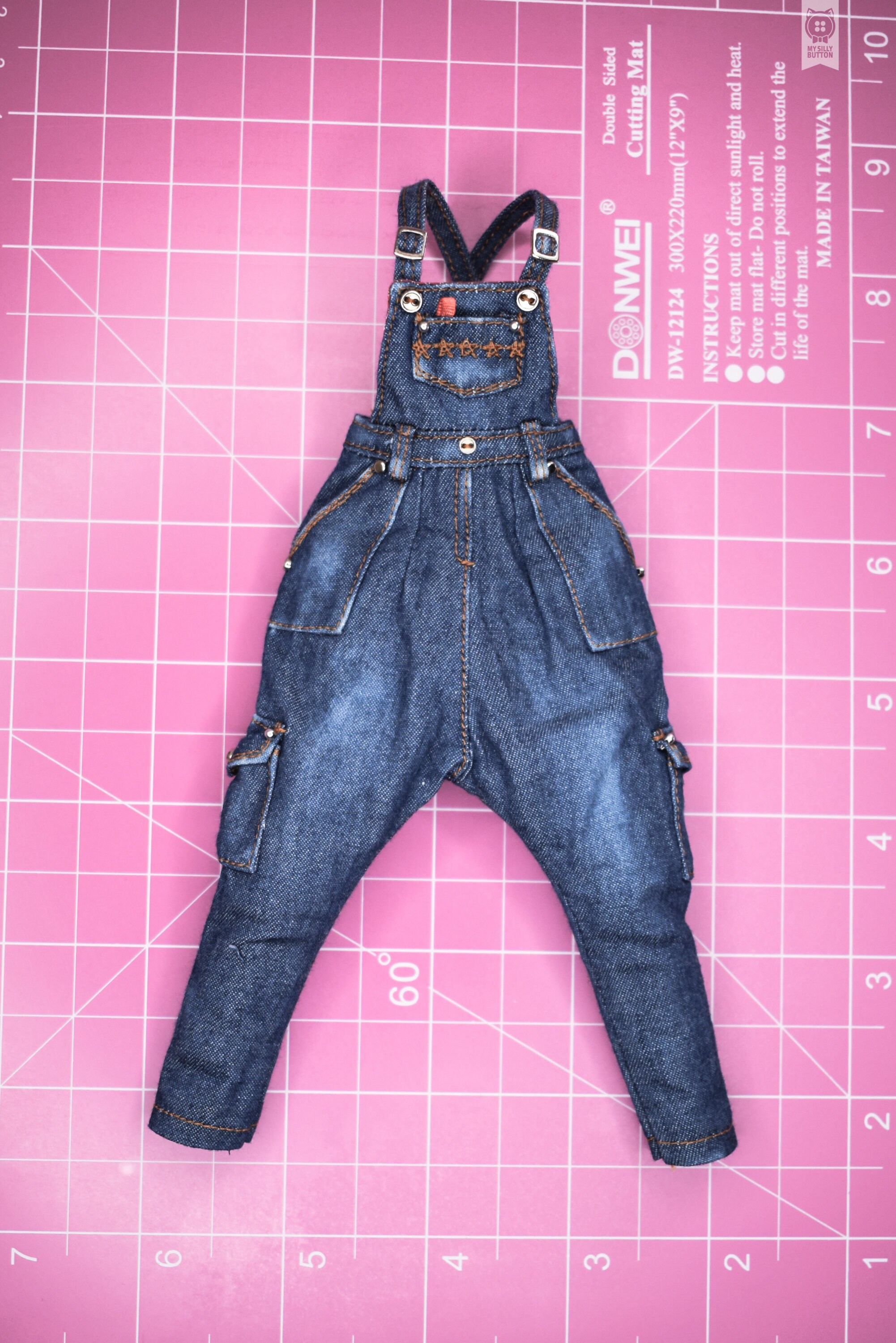 Sewing PDF Patterns "dark Denim Overalls" for Azone/blythe/obitsu With ...