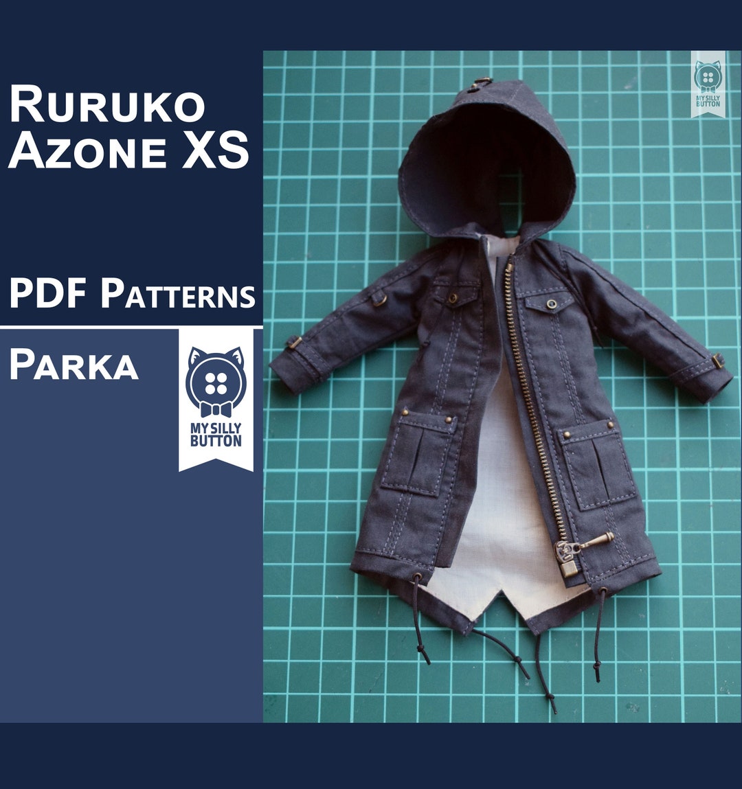 Sewing Pdf Patterns "parka Coat" Azonexs/ruruko/obitsu22 With Step-by-step Photo Instruction (in ...