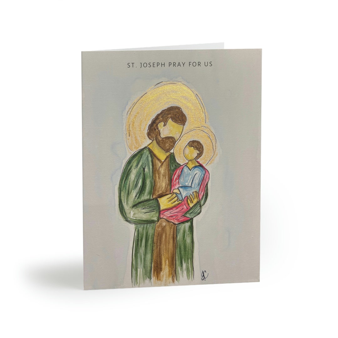 St. Joseph Greeting Cards 8 16 and 24 Pcs - Etsy