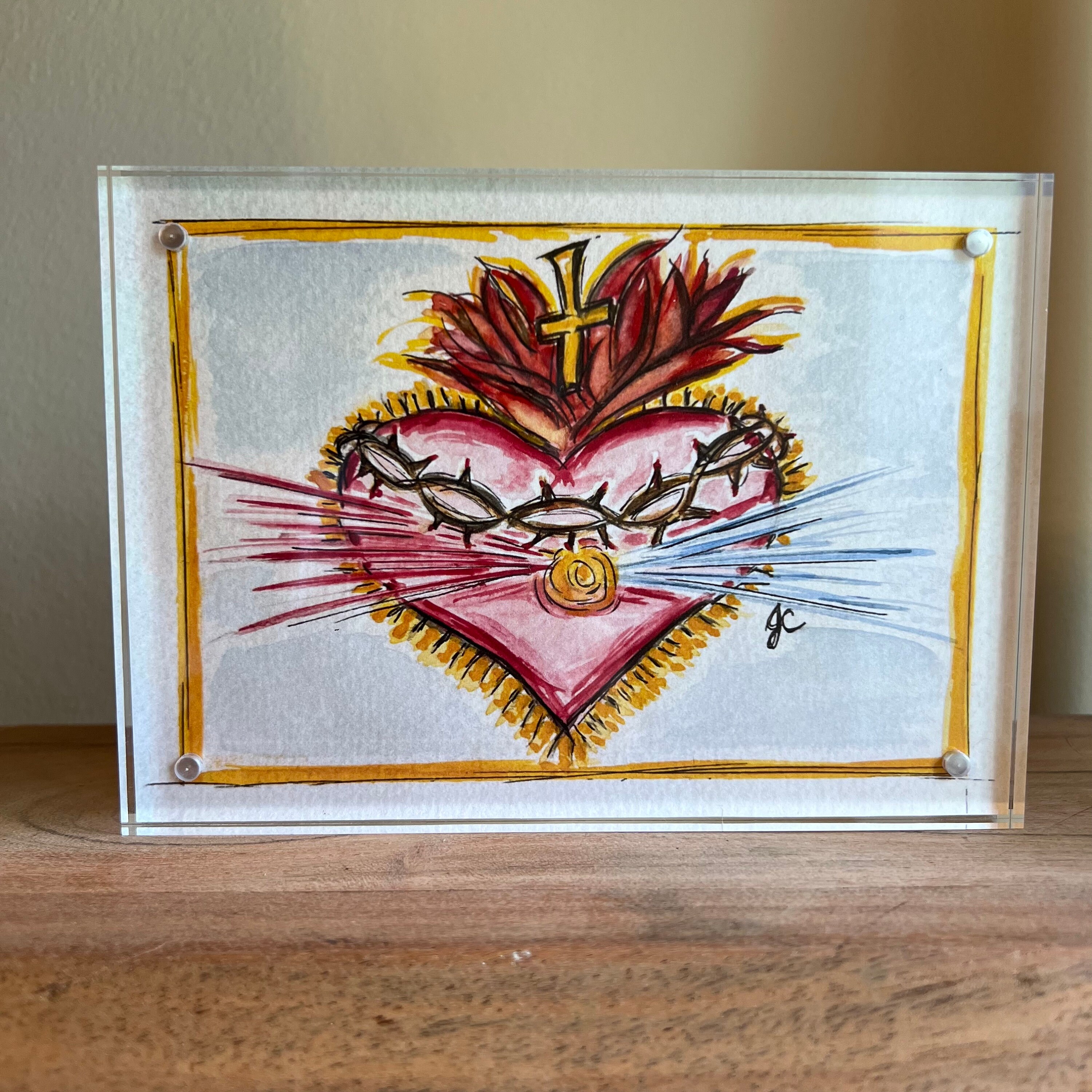 Sacred Heart of Jesus & Divine Mercy Prints From Original Painting From ...