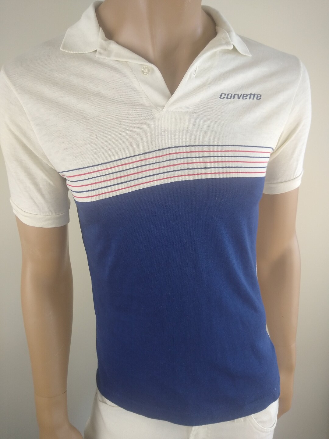 1970s Screenmates Corvette Polo Shirt ** as Is** Small - Etsy