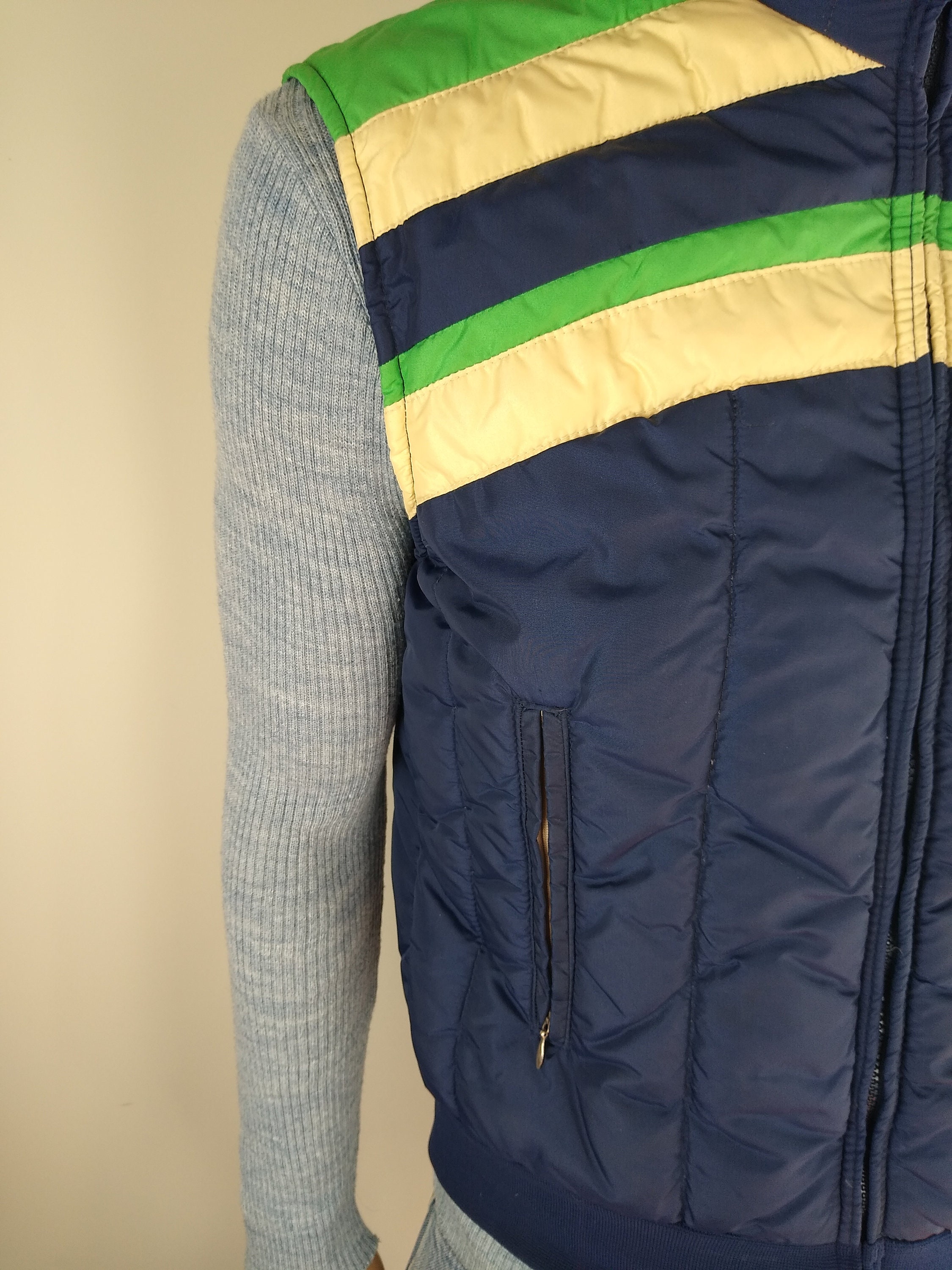 1980s Down Ski Vest Alpine Designs Size M as is - Etsy