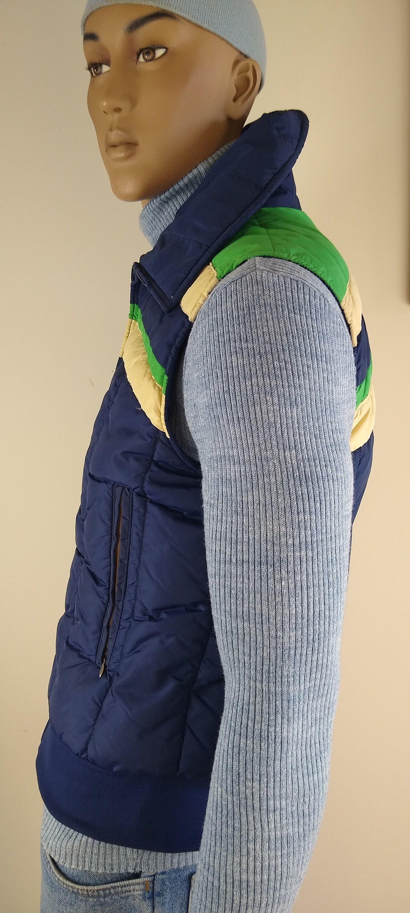 1980s Down Ski Vest Alpine Designs Size M as is - Etsy