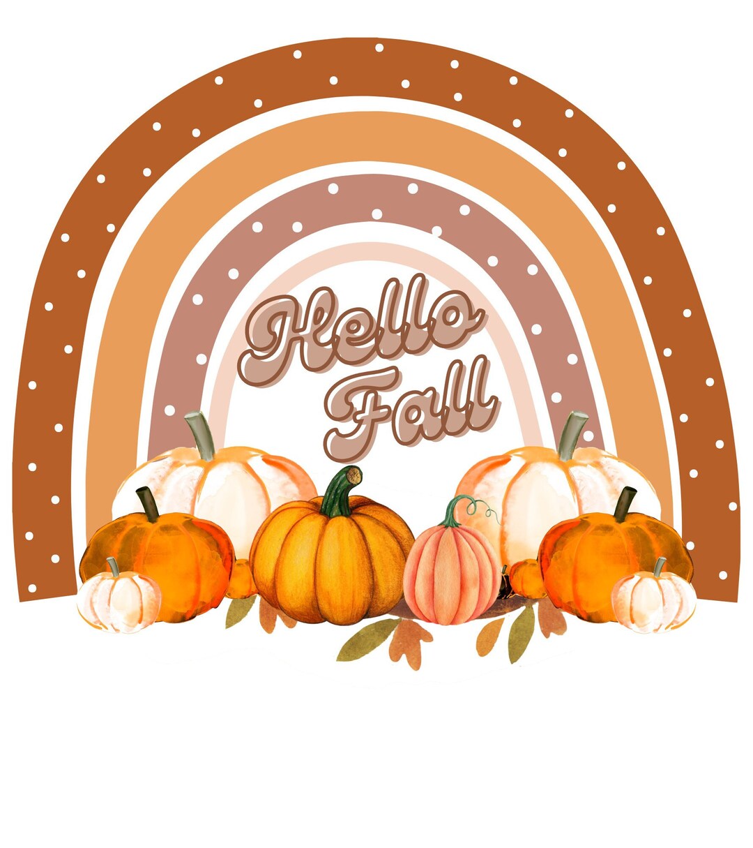 Hello Fall Rainbow Sublimation - Etsy
