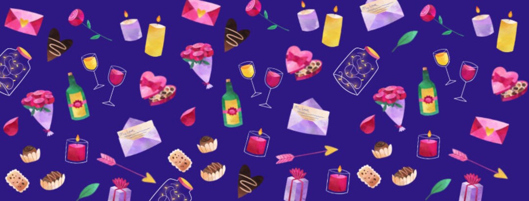 Valentines Romantic Facebook Cover - Etsy