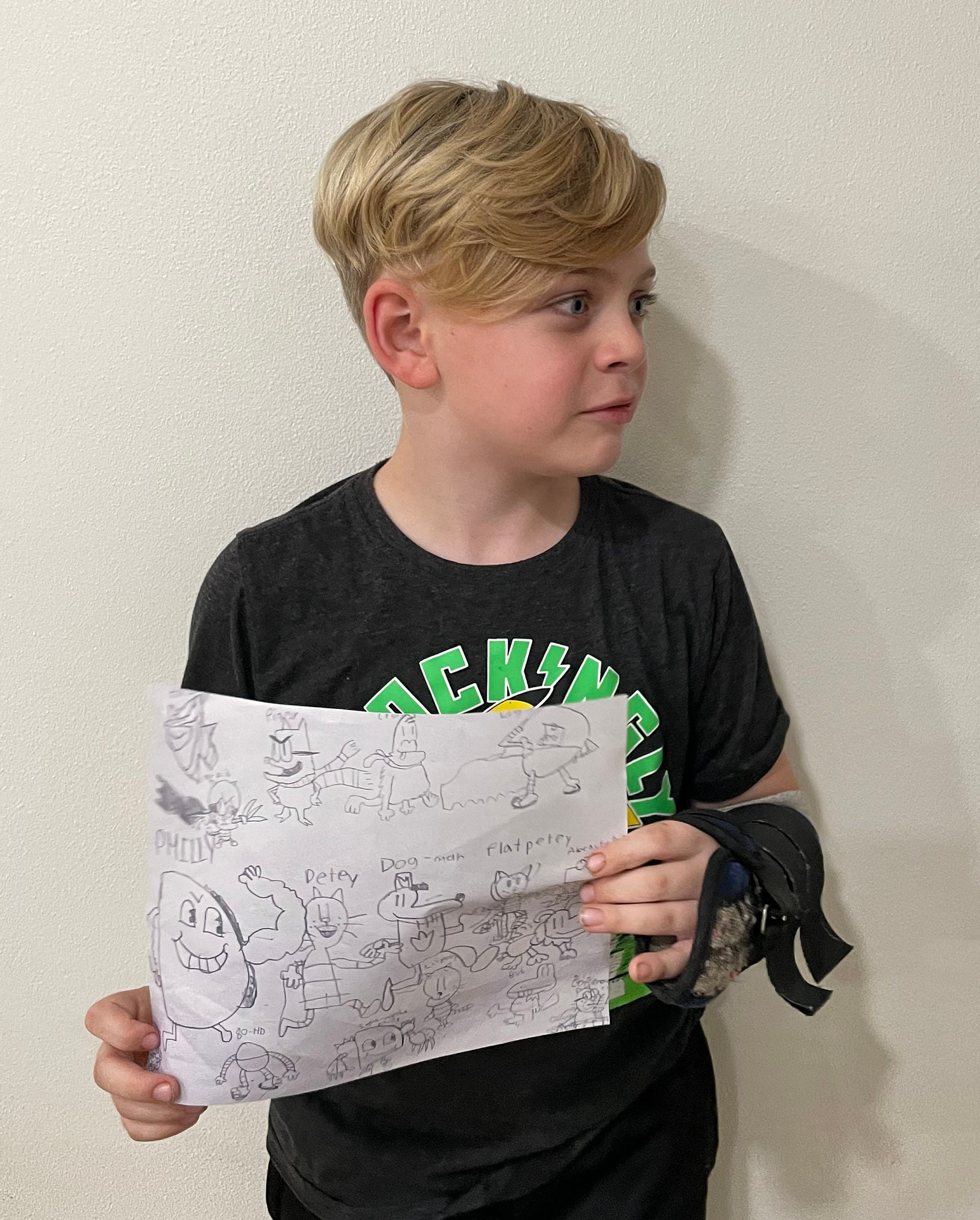 Dog Man Fan Art Sketch Digital Download Drawing by Kid - Etsy