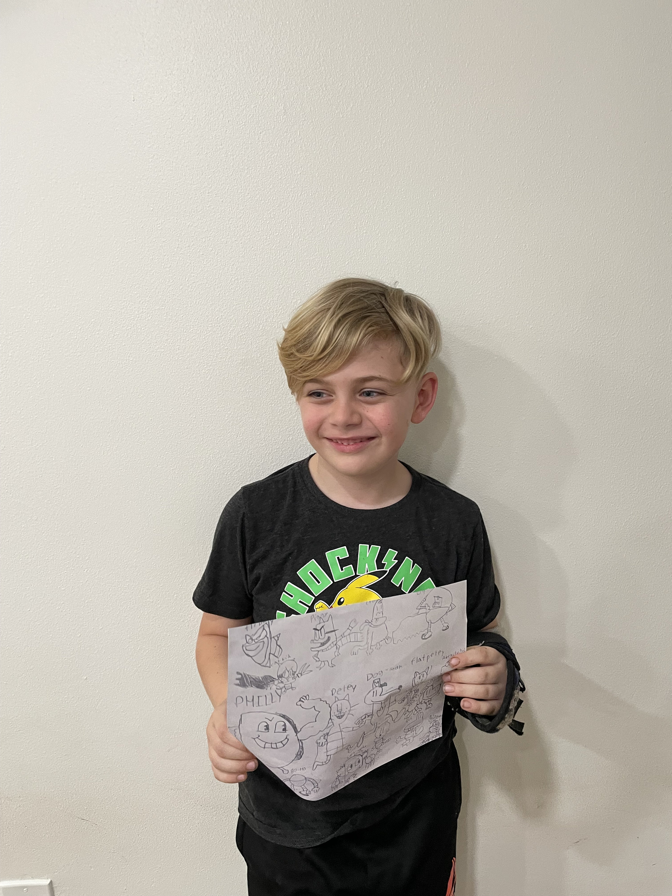 Dog Man Fan Art Sketch Digital Download Drawing by Kid - Etsy