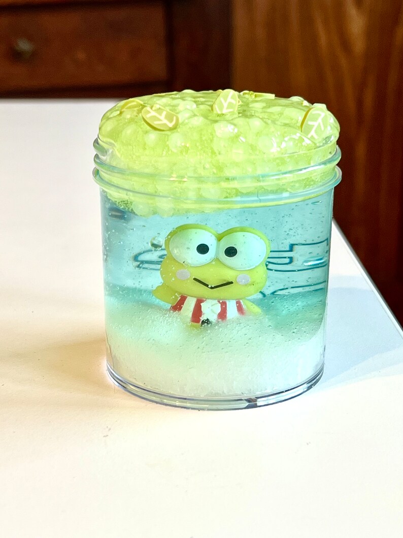Keroppi in the Ice Crunchy Top Slime Limited Edition - Etsy