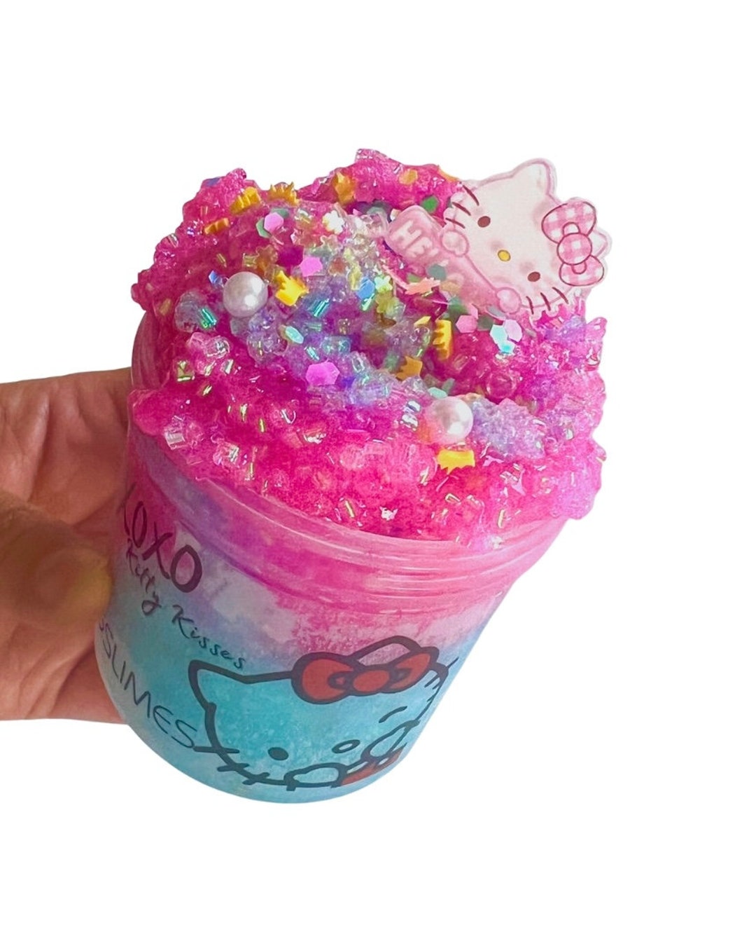 Hello Kitty Kisses Slime Crunchy Sizzly - Etsy