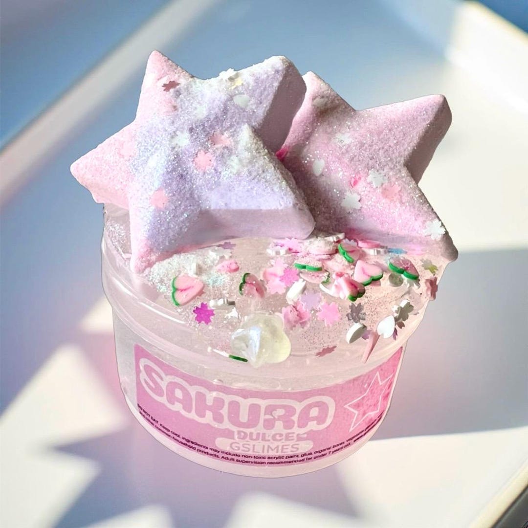 DIY Slime Sakura Dulce With Pastel Stars - Etsy