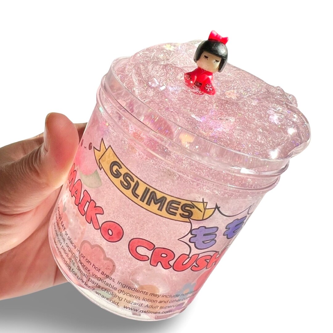 Medium Thick Clear Slime Momo Maiko Crush - Etsy