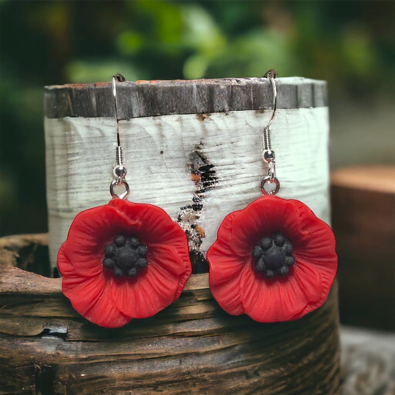 Poppy Earrings - Etsy UK