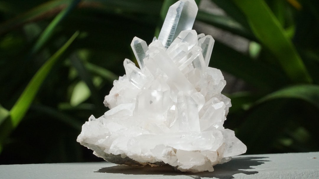 Clear Quartz Cluster, White Crystal Quartz, Raw Clear Quartz Chunk ...