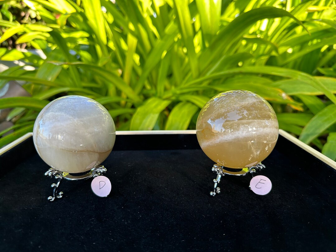 Sunstone Moonstone Sphere, Moonstone With Blue Flashy Stones, Crystal ...