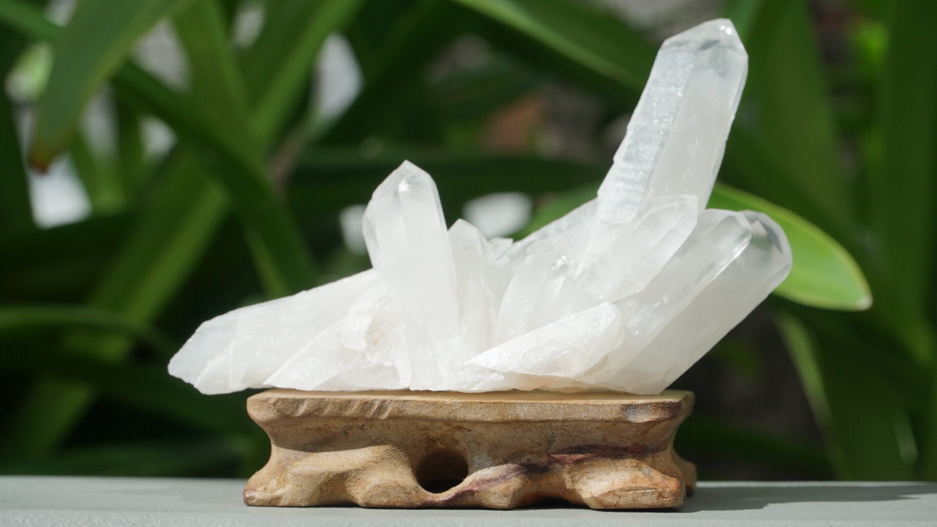Clear Quartz Cluster, Large Quartz Crystal, Clear Quartz, Crystal ...