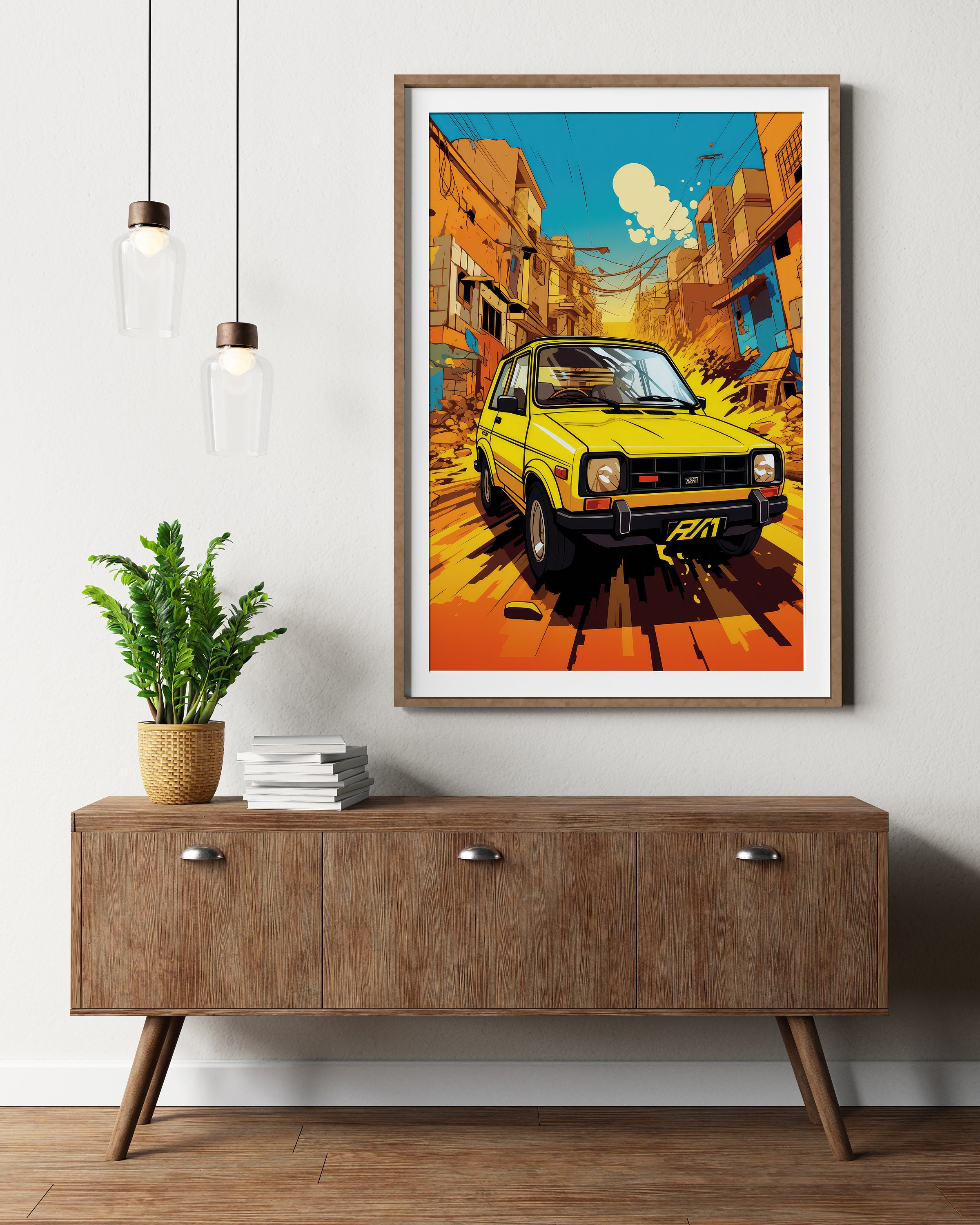 Pakistani Yellow Mehran Comic Style Art Print - Etsy