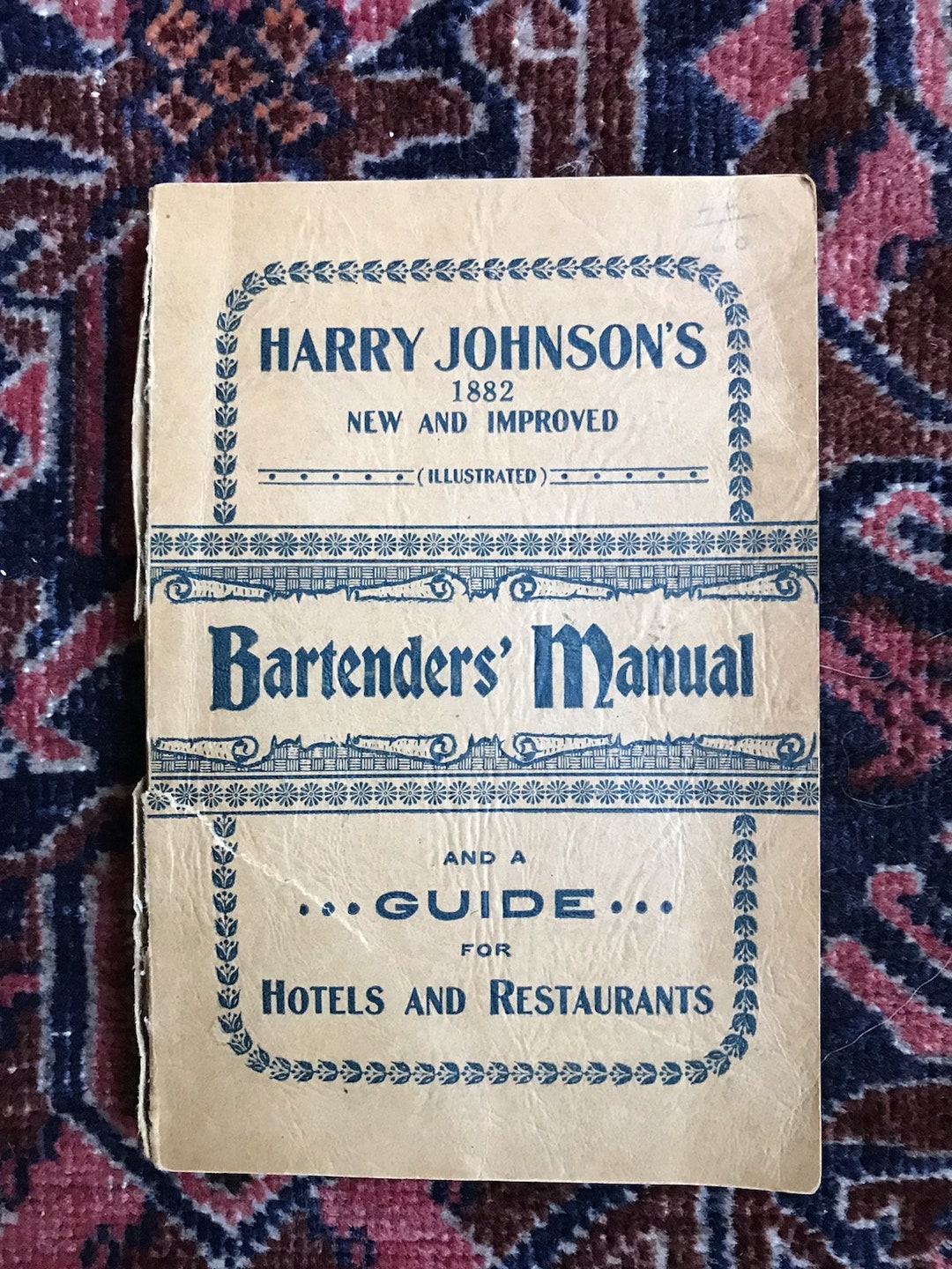 1934 ORIGINAL Bar Book Harry Johnson's "bartender's Manual" New and ...