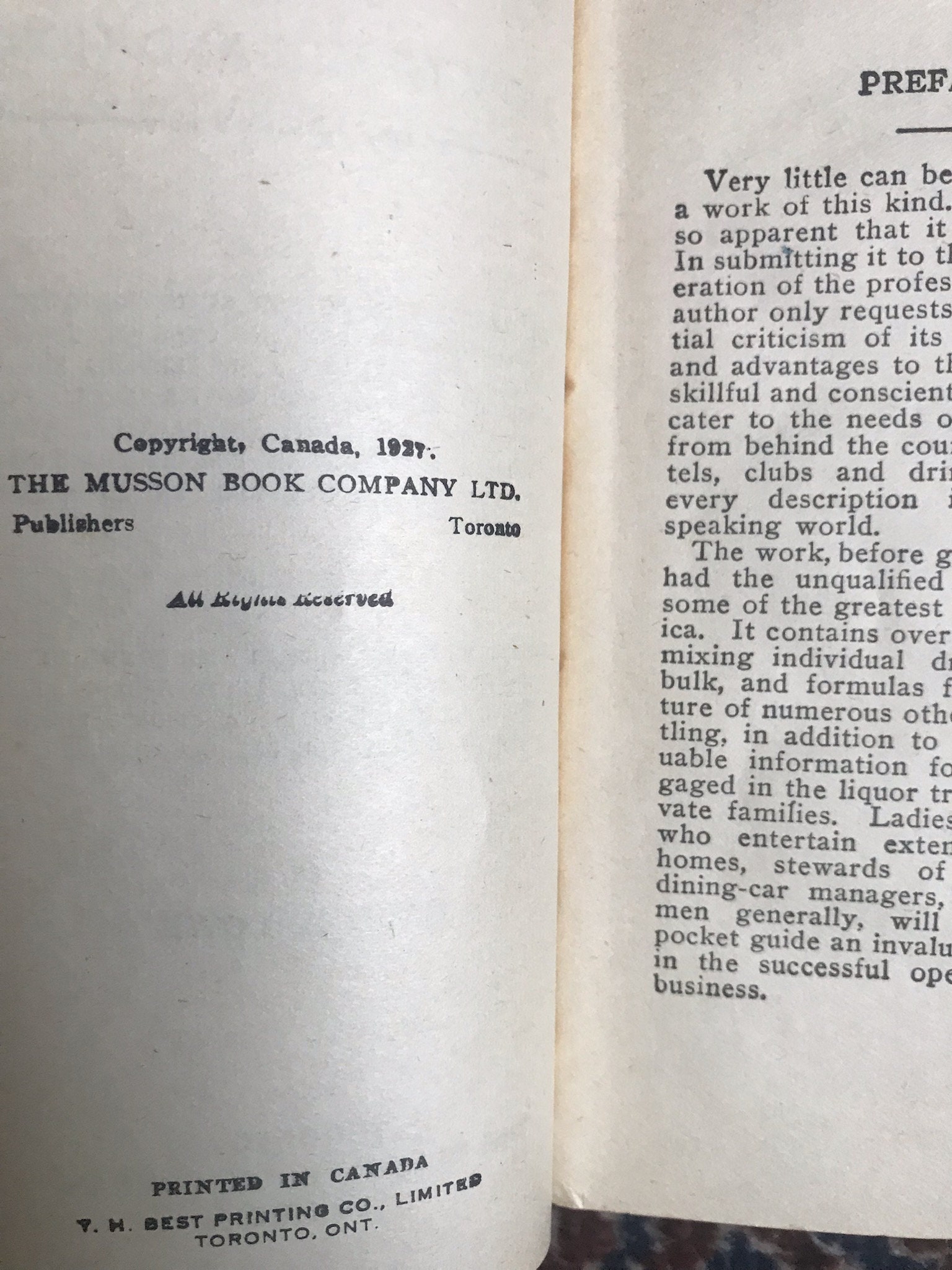 1927 ORIGINAL Prohibition "drinks, How to Mix and How to Serve" by Paul ...