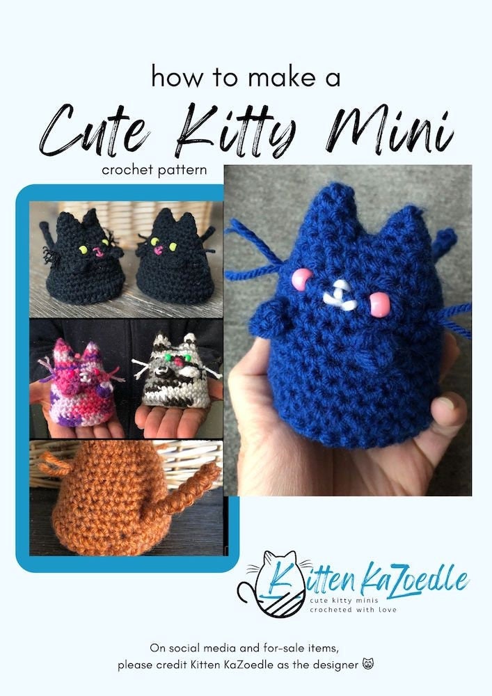 Cute Kitty Mini Crochet Pattern | Easy Small Amigurumi | Beginner ...