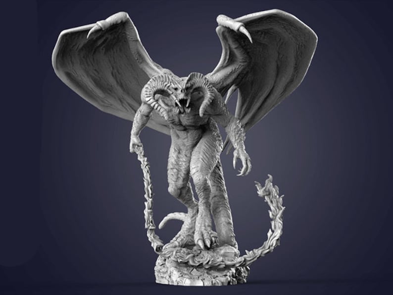 Balrog Statue 3D Model STL File for 3D Printers Print Ready - Etsy