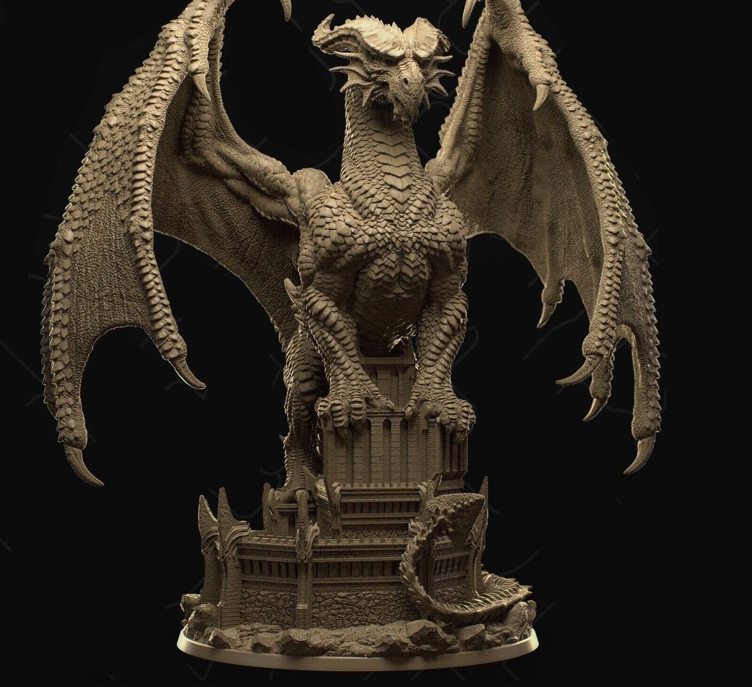 Drachen Figur3D ModellSTL Datei für 3D DruckerDruckfertiges - Etsy Schweiz