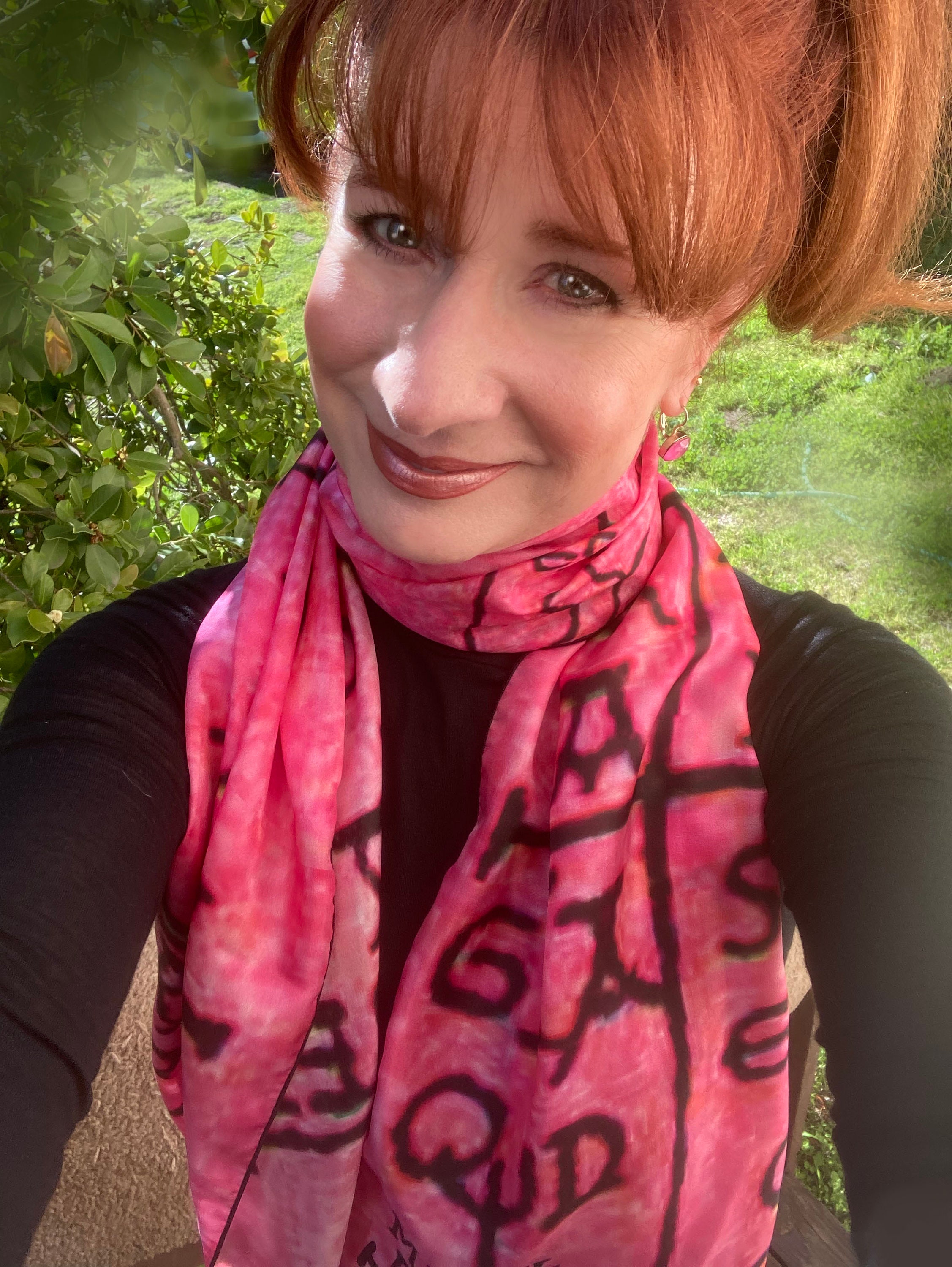 Matilda Signature Scarf in Mottled Pink - Etsy