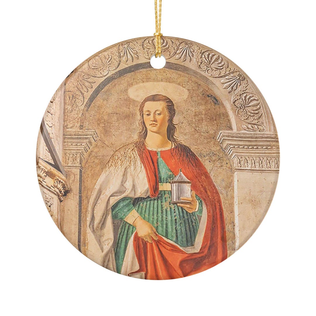 Beautiful Mary Magdalene Ceramic Ornament, Piero Della Francesca Fresco ...