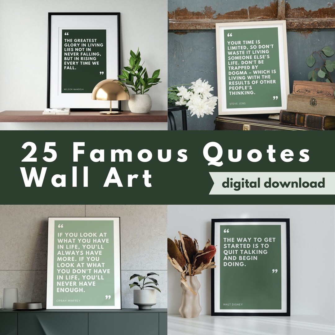 Botanical Bliss: 25 Timeless Quotes in Earthy and Serene Green Tones A ...