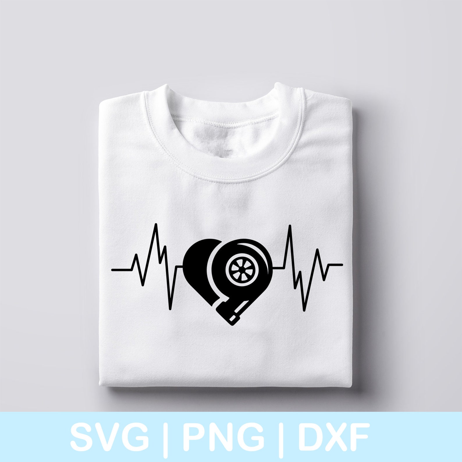 Turbo Heart SVG Png, Turbo Svg, Heart Turbo Silhouette SVG, Turbo Ecg ...