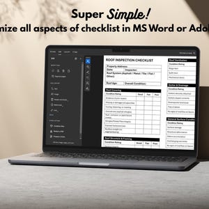 Editable Roof Inspection Checklist | Home or Business (PDF & Word) - Etsy