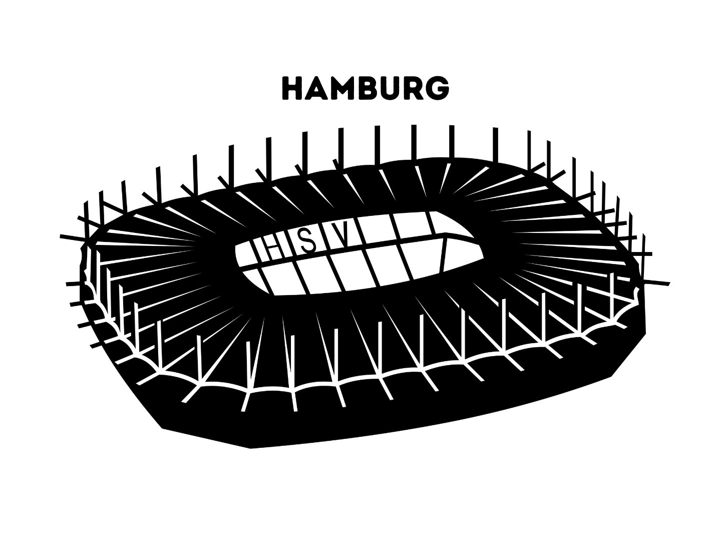 Hamburger Fußballstadion svg dxf Hamburg Laser cut Datei - Etsy.de