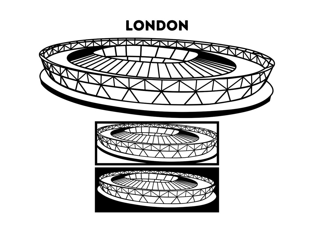 London Football Field Laser Cut File, Stadium Dxf Wall Decor, West Ham ...