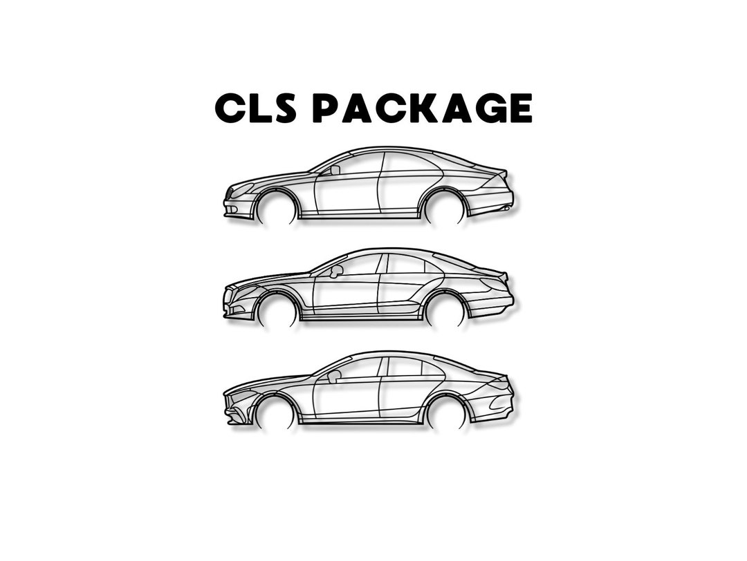 CLS Silhouettes Package, Car Laser File Bundle, Vector Car Art - Etsy