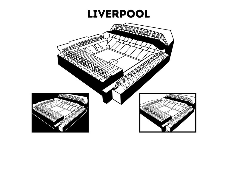 Liverpool Stadium Laser Cut File, Stadium Wall Decor, Liverpool ...