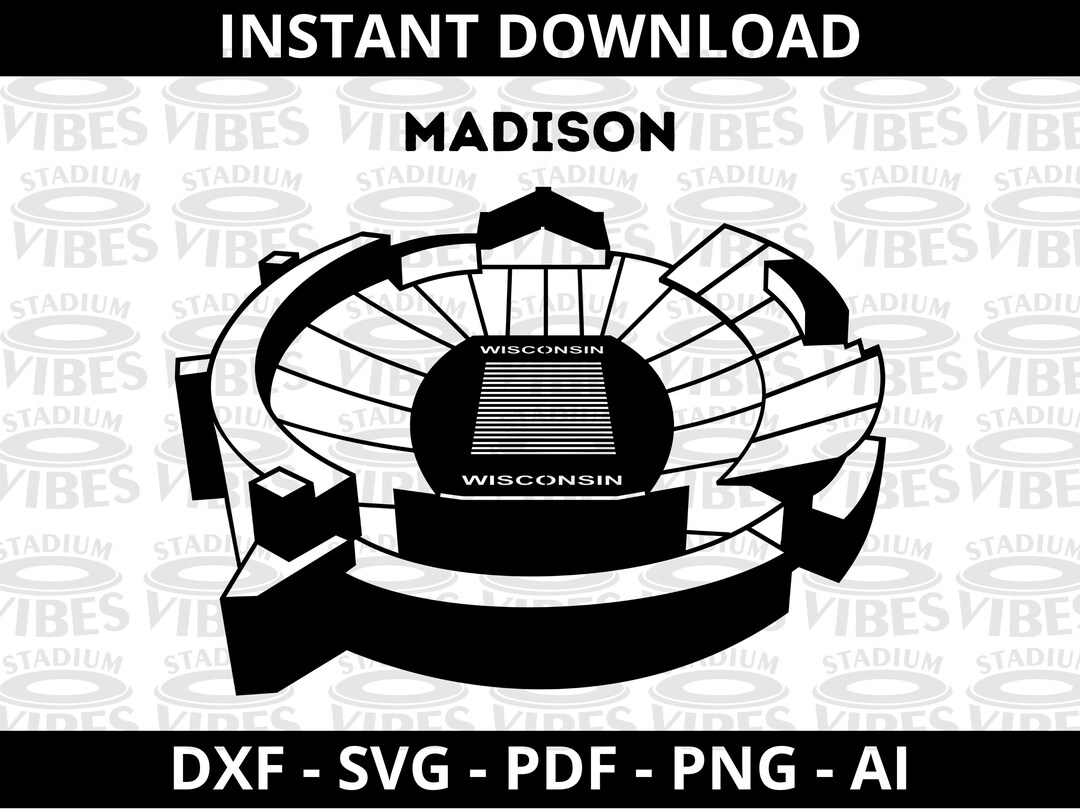 Madison Stadium Laser Cut Wisconsin Football Stadium Wall - Etsy